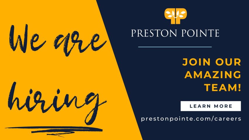 CAREERS | Preston Pointe Retirement Community | Morrisville, NC